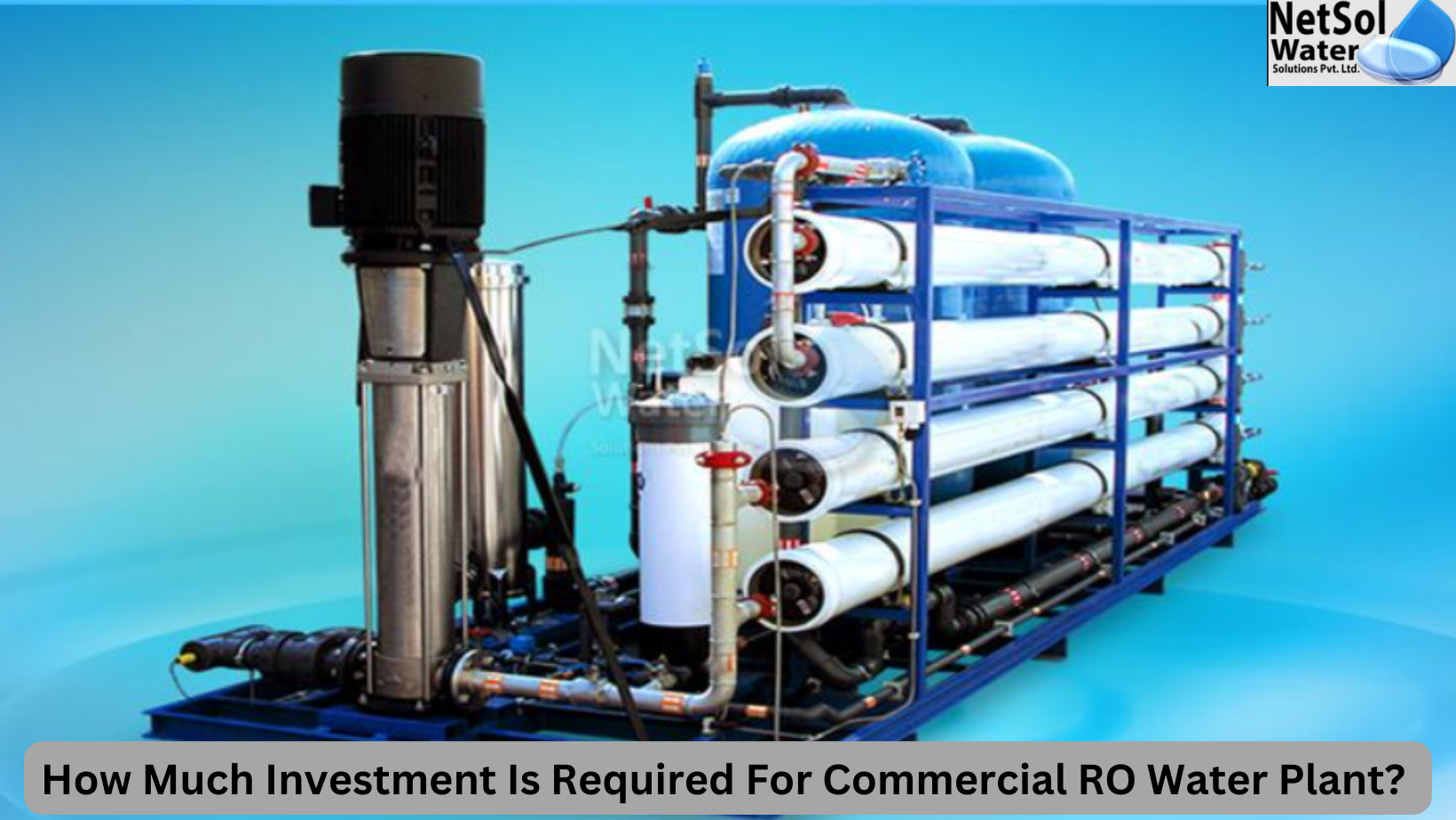 How Much Investment Is Required For Commercial RO Water Plant